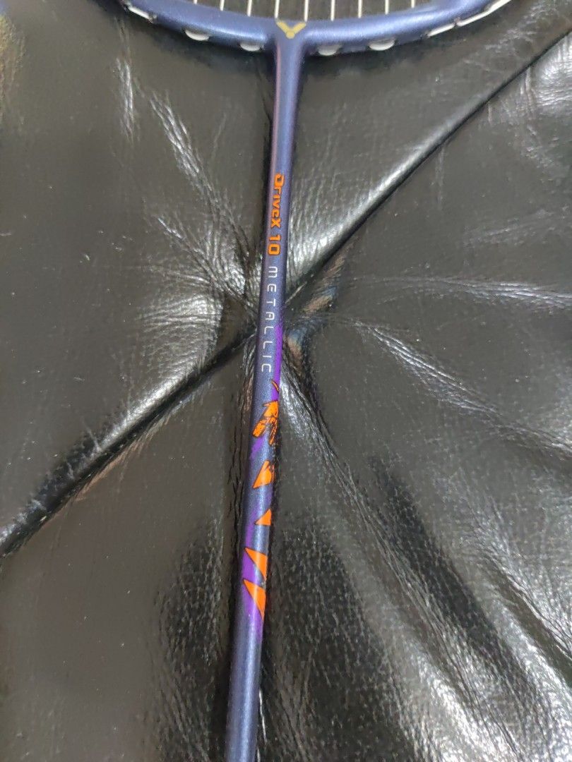 Victor metallic drivex10 badminton racket, Sports Equipment, Sports ...