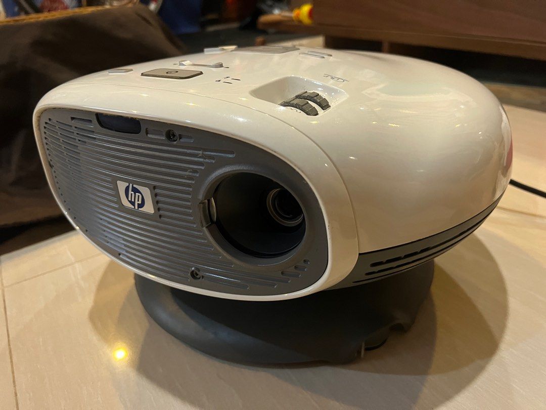 Vintage HP DLP Overhead Projector (DVI / HP ep7120) w/ pull down screen ...