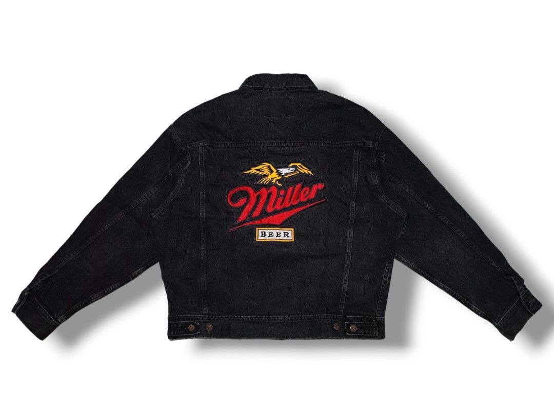 Vintage Miller Beer Eagle Dry Goods Co. Jacket, Men's Fashion, Coats ...
