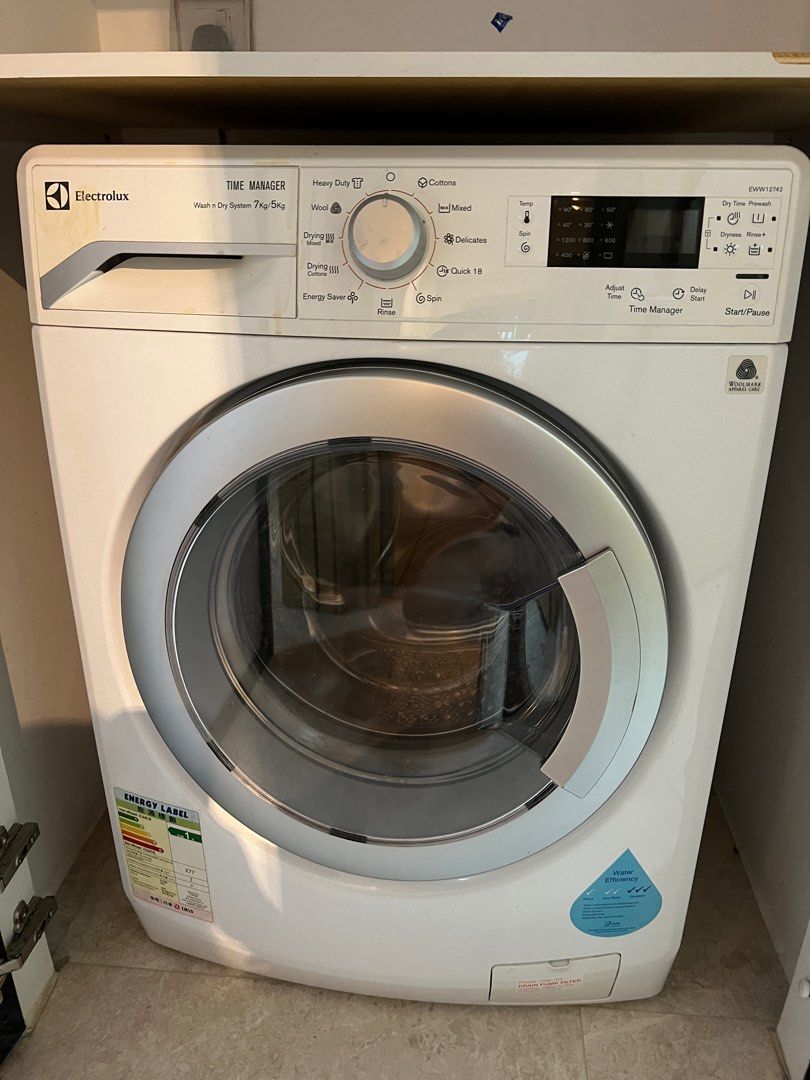Washer Dryer Washing Machine 7.5kg, TV & Home Appliances, Washing ...