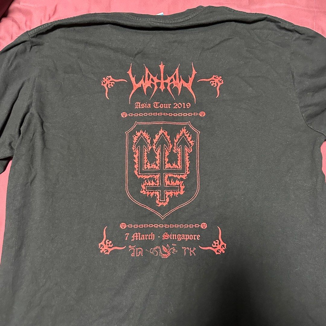 Watain SG Tour Tee, Men's Fashion, Tops & Sets, Tshirts & Polo Shirts ...