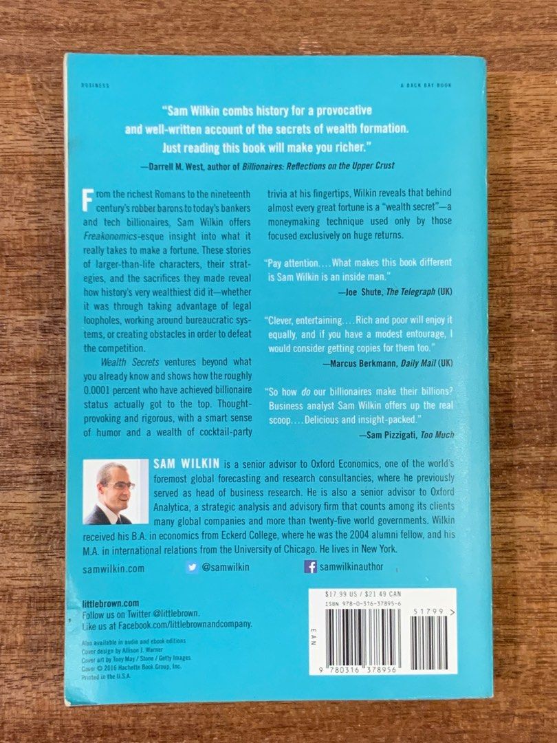 WEALTH SECRETS ; How the Rich Got Rich book by SAM WILKIN, Hobbies ...