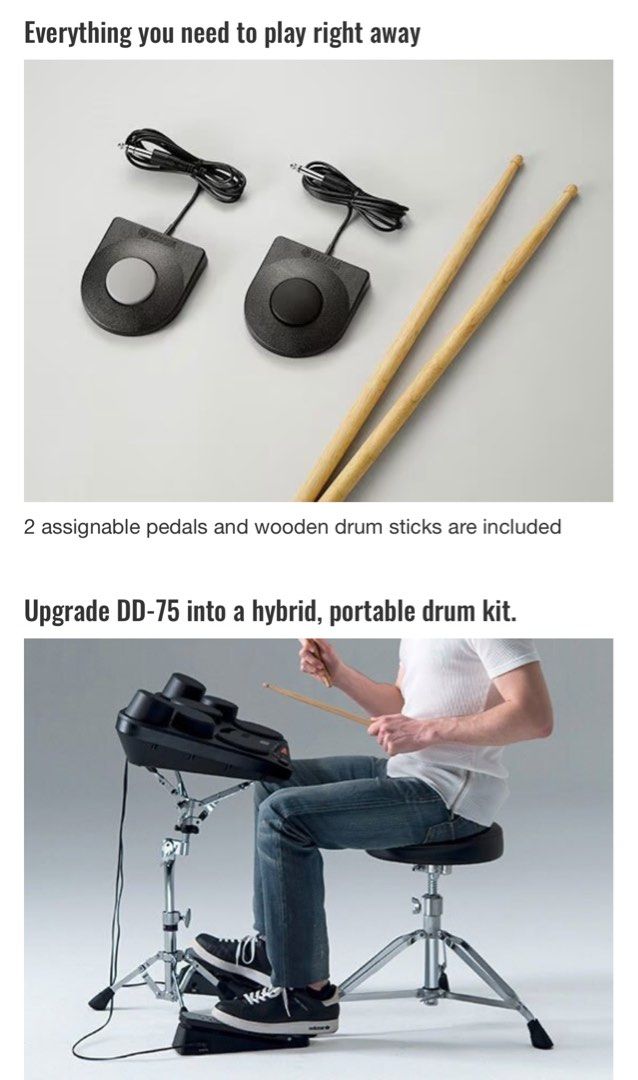 Yamaha DD-75 Electric drum, Hobbies & Toys, Music & Media, Musical ...