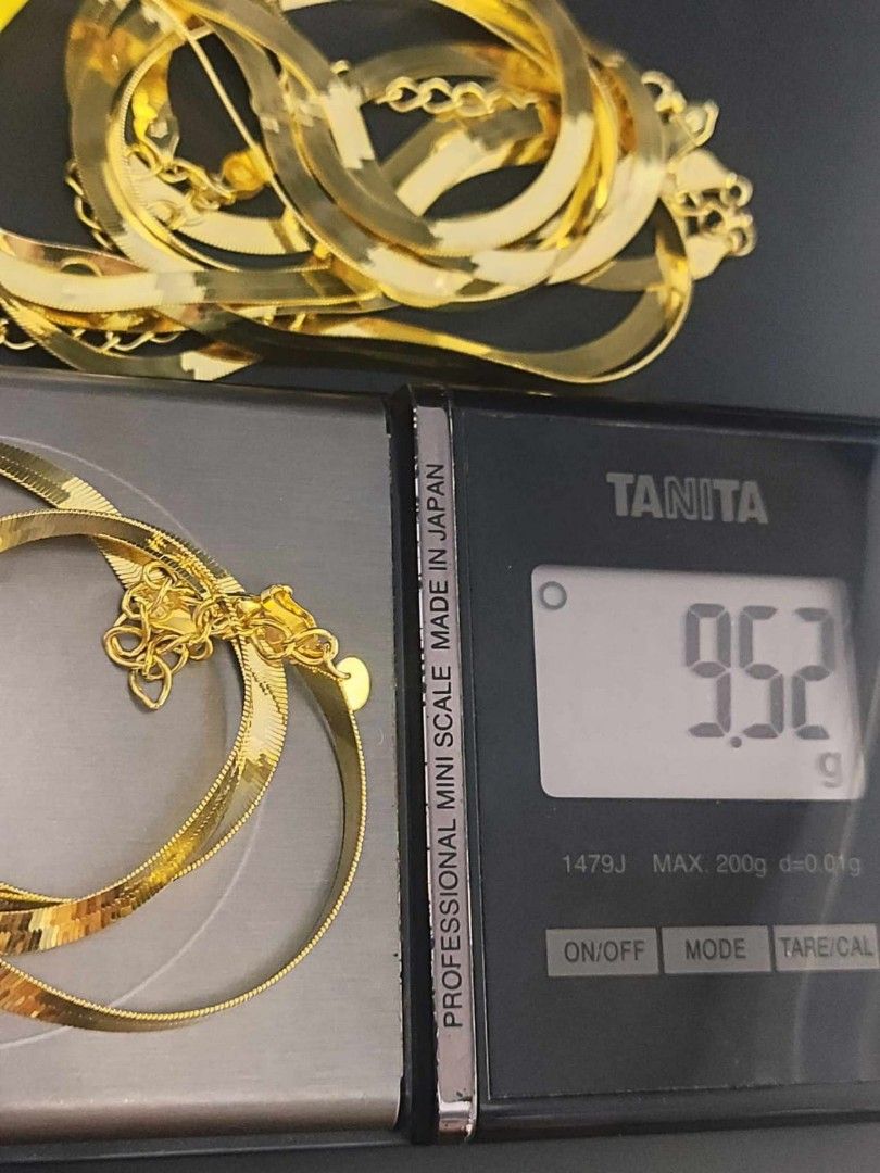 18k Gold Snake Chain Nect, Women's Fashion, Jewelry & Organizers, Necklaces on Carousell