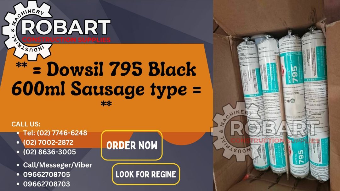 Dowsil 795 Black 600ml Sausage type = **, Commercial & Industrial ...