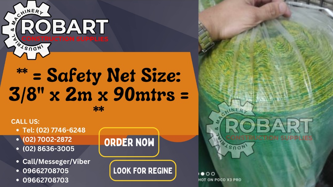 Safety Net Size: 3/8" x 2m x 90mtrs = **, Commercial & Industrial ...