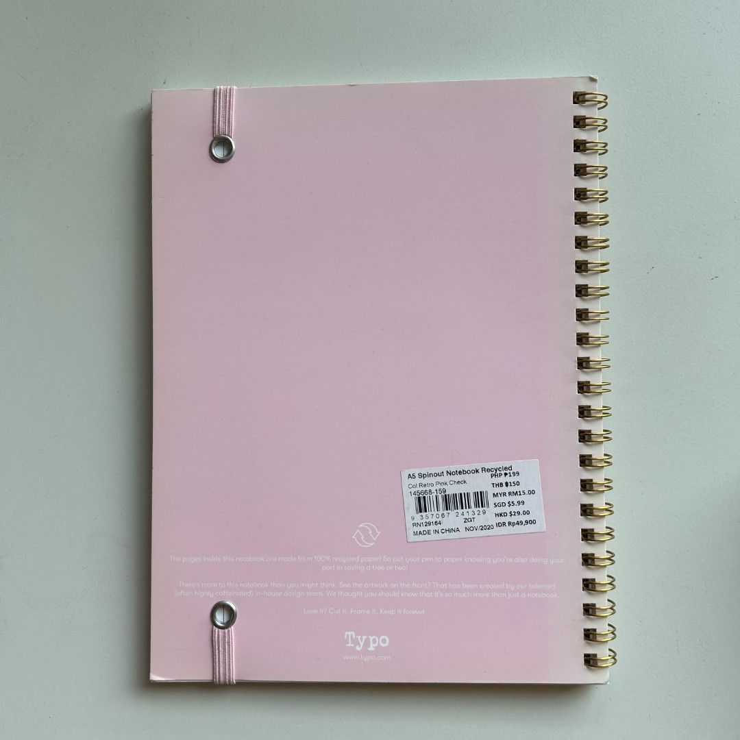 A5 Typo Notebook, Hobbies & Toys, Stationery & Craft, Stationery ...