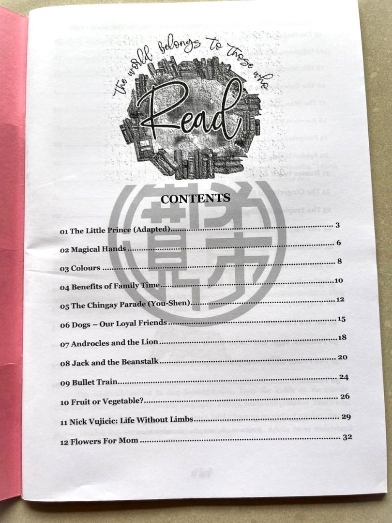 A Collection of Reading Activities - Junior Middle One - Foon Yew High ...