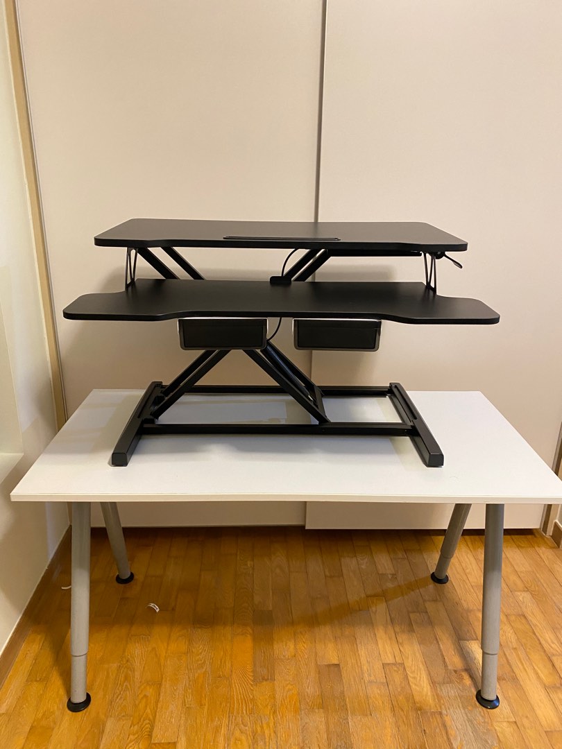 Adjustable monitor desktop laptop stand, Furniture & Home Living ...