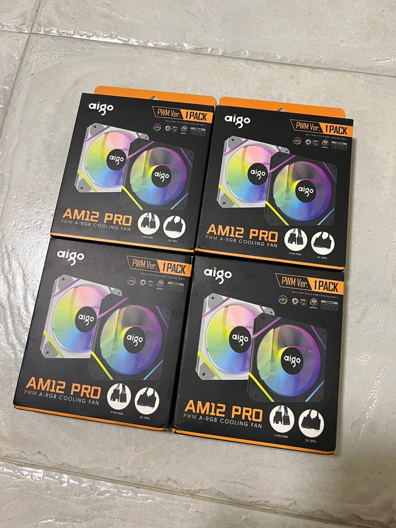 Aigo RGB PC Case Fan 120mm, Computers & Tech, Parts & Accessories ...