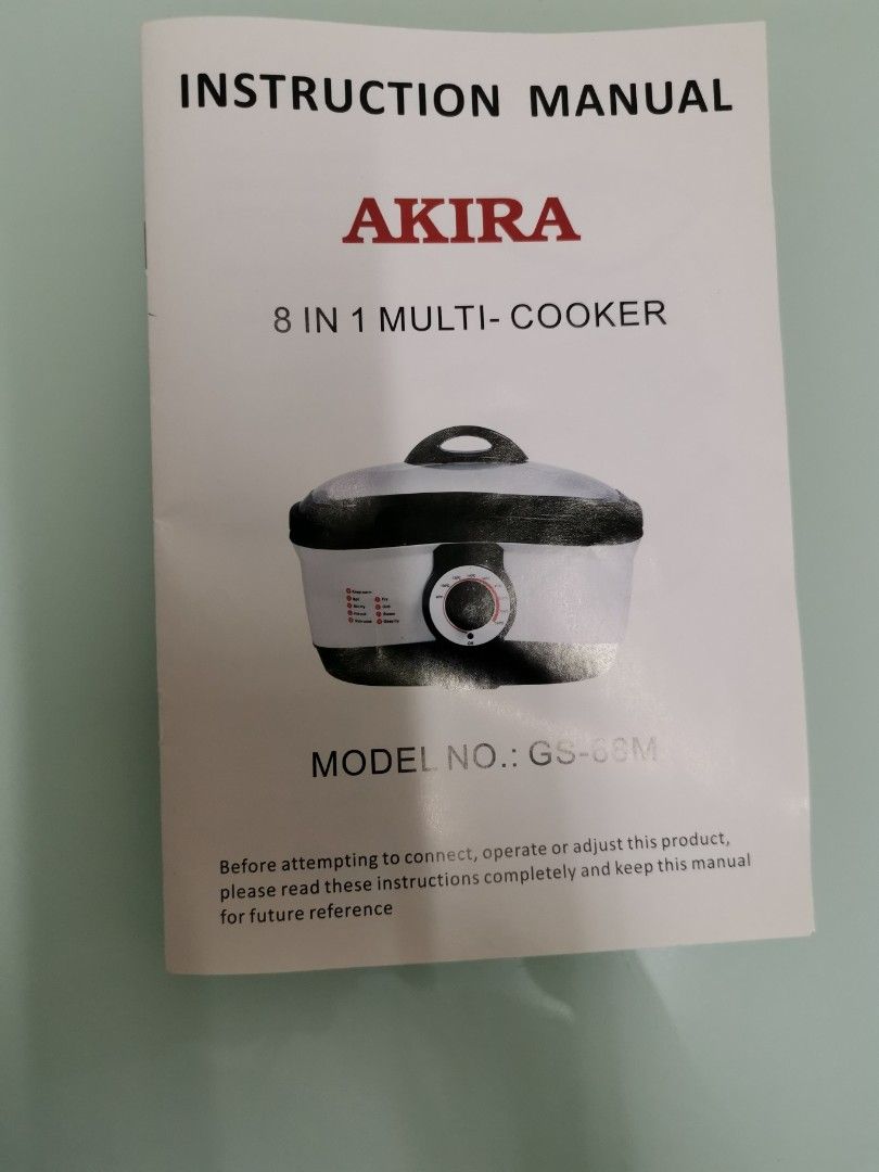 AKIRA Multi Cooker 8 IN 1, TV & Home Appliances, Kitchen Appliances ...