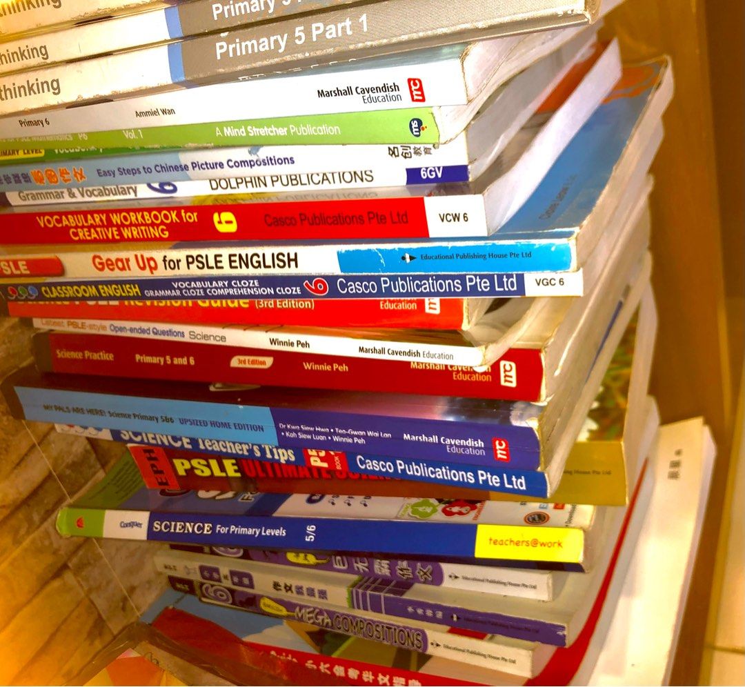 AL4 PSLE essential assessment books (AL1 English, Chinese, math ...