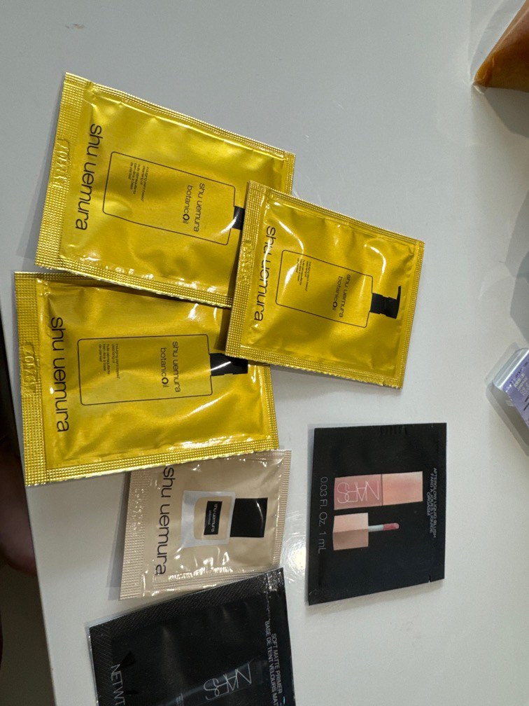 All Travel Sample Shu Uemura Nars, Beauty & Personal Care, Face, Face Care on Carousell