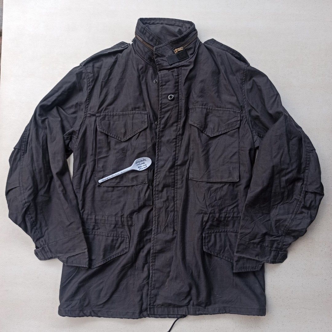 ALPHA INDUSTRIES military field jacket M65 US ARMY size Medium Regular ...