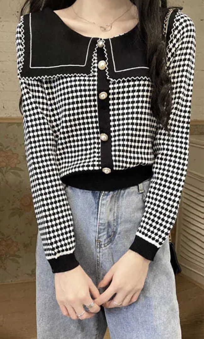 Korean Style Top, Women's Fashion, Tops, Blouses on Carousell