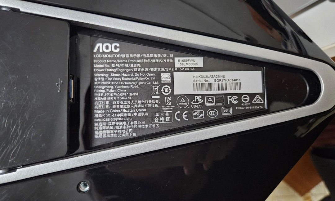 Aoc Portable Monitor E1659fwu Computers And Tech Parts And Accessories