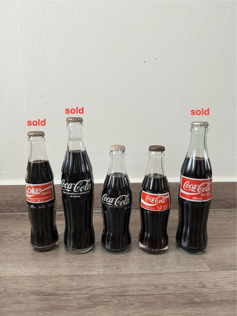 Assorted Vintage Coca Cola Bottles, Hobbies & Toys, Memorabilia & Collectibles, Vintage ...