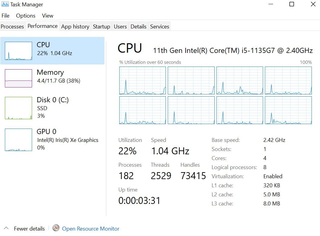 Asus i5 11th Gen Iris Xe Graphics RAM 12GB SSD 512GB Asus X415 Warranty ...