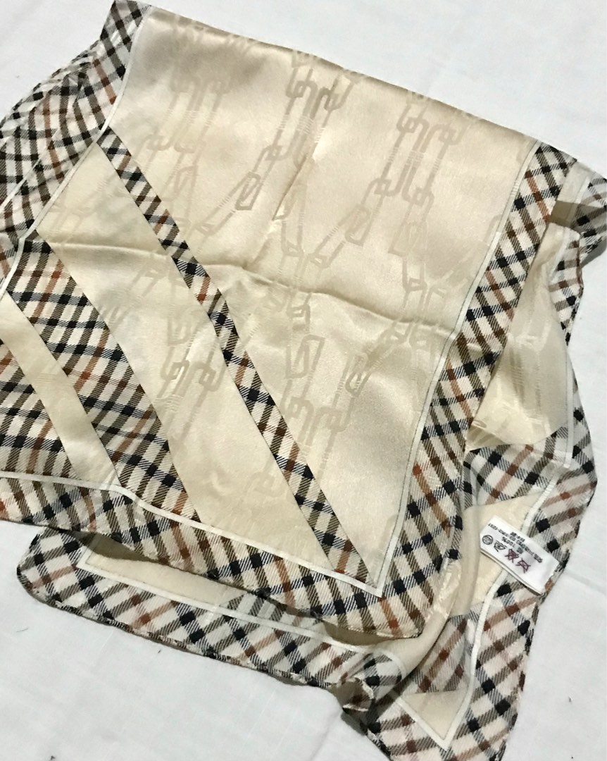 Authentic DAKS London Silk Neckscarf Twilly, Luxury, Accessories on ...