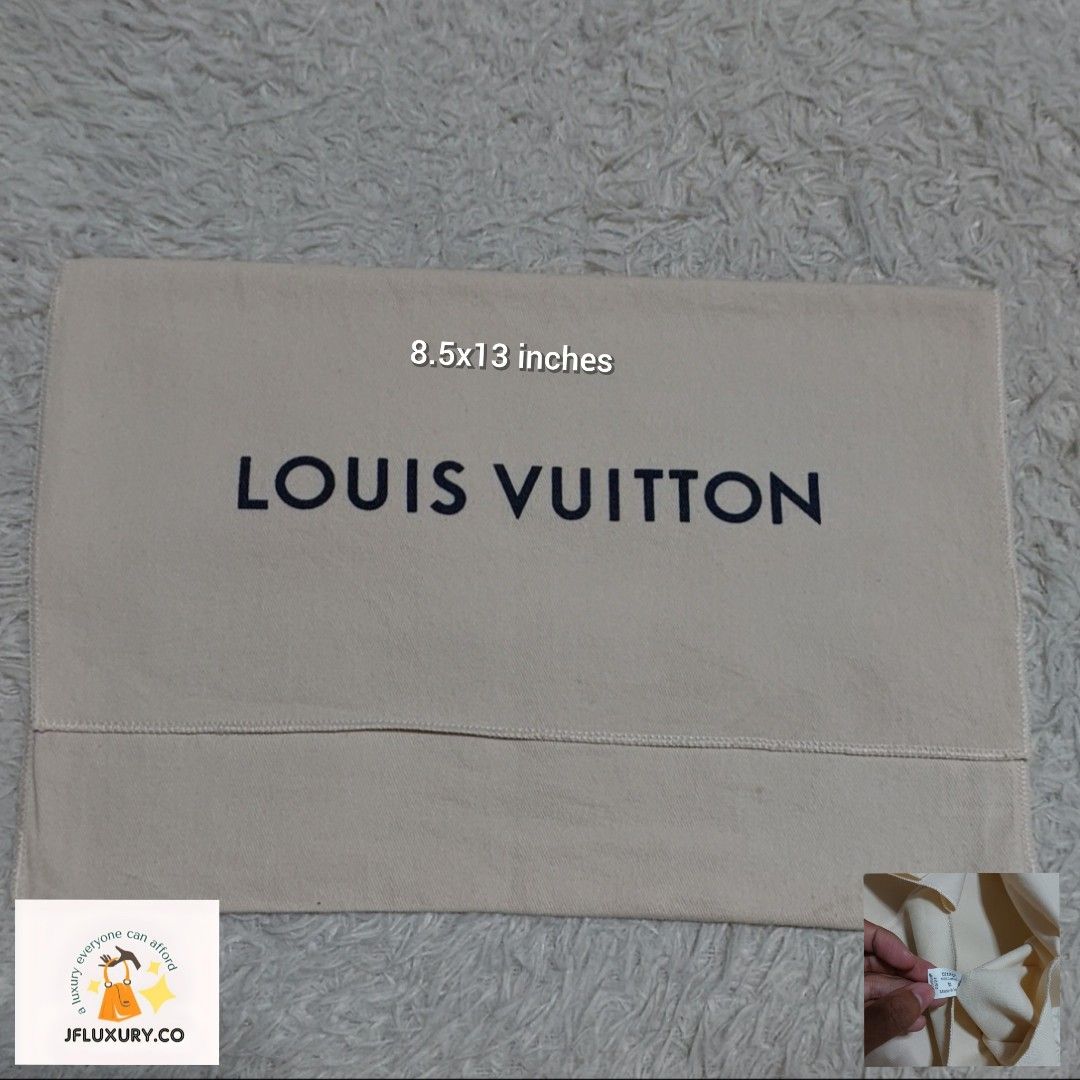 Authentic Louis Vuitton LV dust bag 8.5x13 inches, Luxury, Bags ...