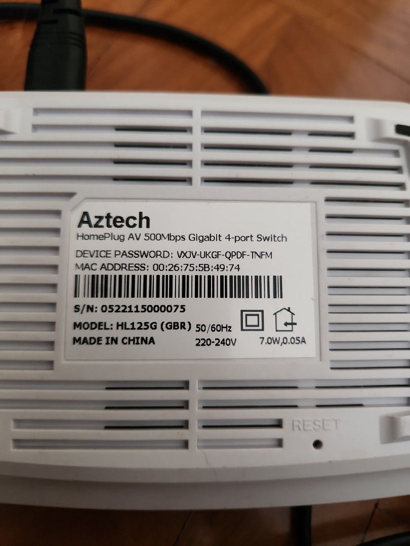 Aztech HomePlug AV HL125G and HPAV set, Computers & Tech, Parts ...