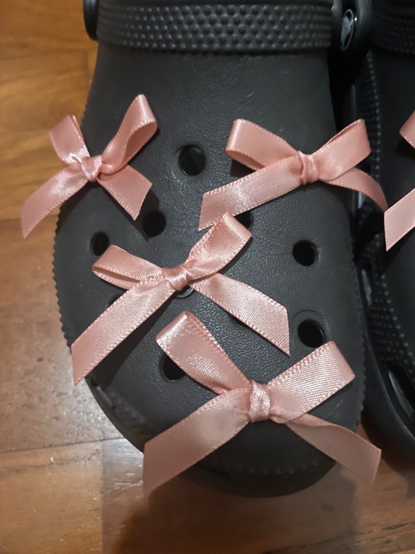 Balletcore/Coquette Ribbon Jibbitz, Women's Fashion, Footwear, Sandals ...