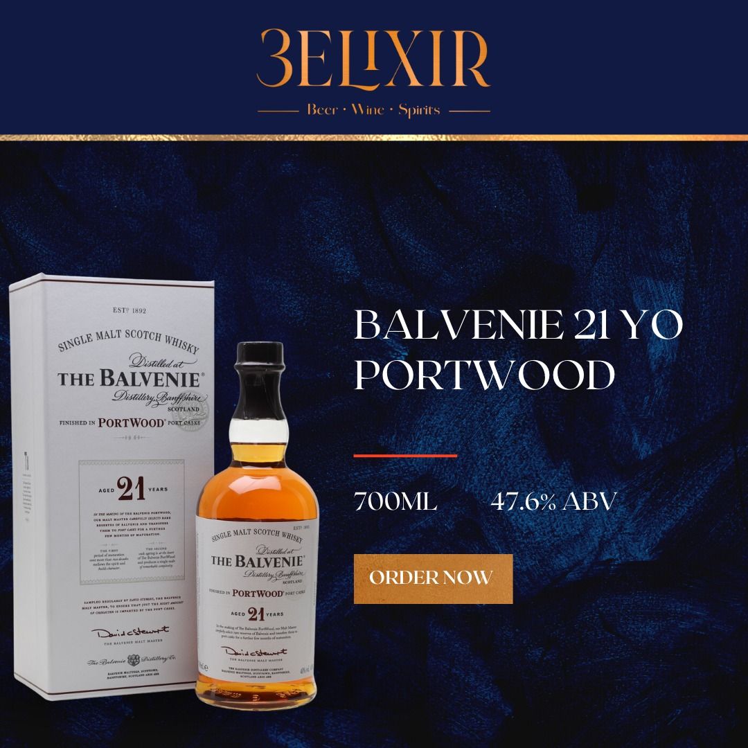 Balvenie 21 YO Portwood, Food & Drinks, Alcoholic Beverages on Carousell