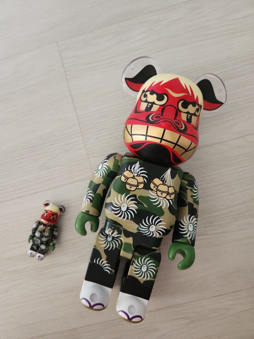 BAPE Bearbrick 400% + 100%, Hobbies & Toys, Toys & Games on Carousell