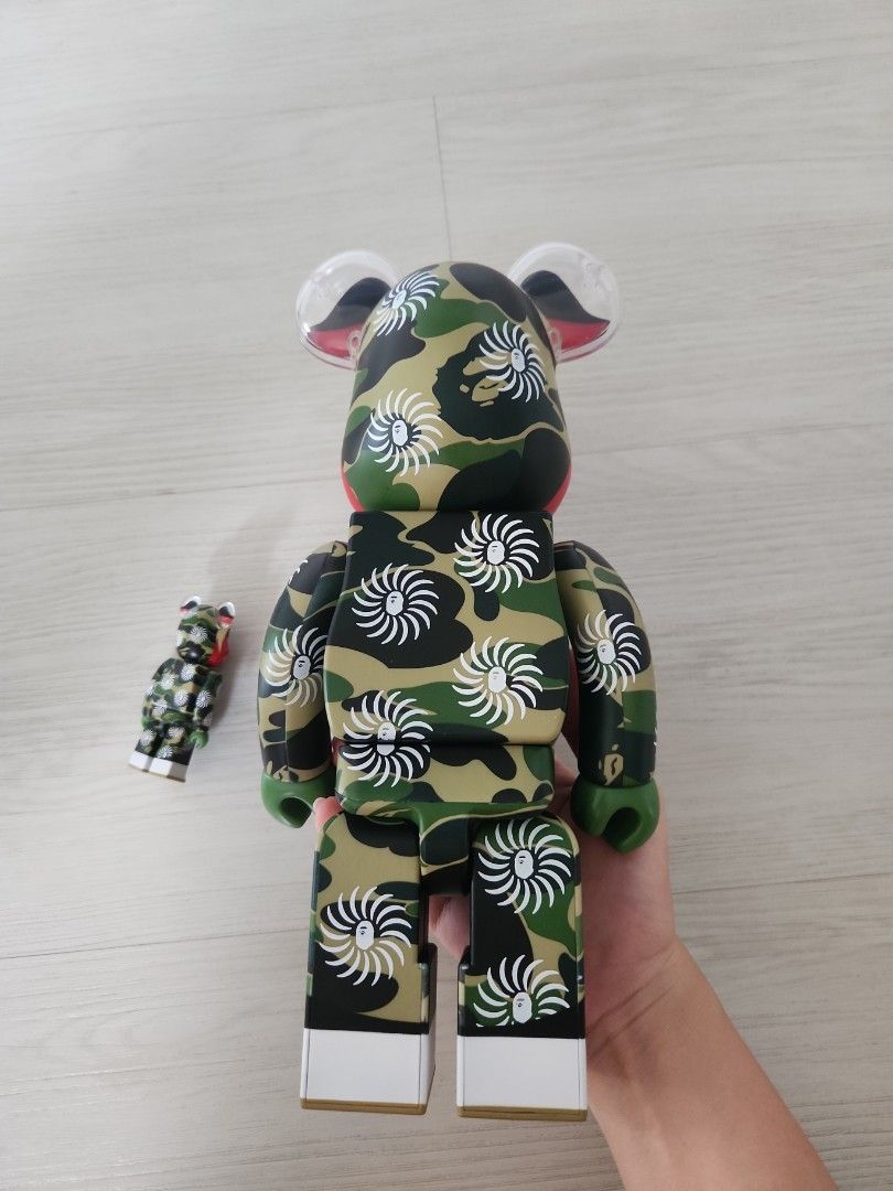 BAPE Bearbrick 400% + 100%, Hobbies & Toys, Toys & Games on Carousell
