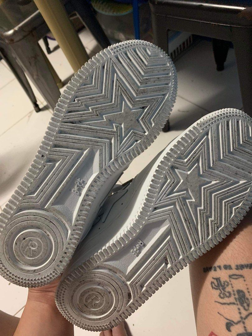 BAPESTA TRIPLE WHITE, Men's Fashion, Footwear, Sneakers on Carousell