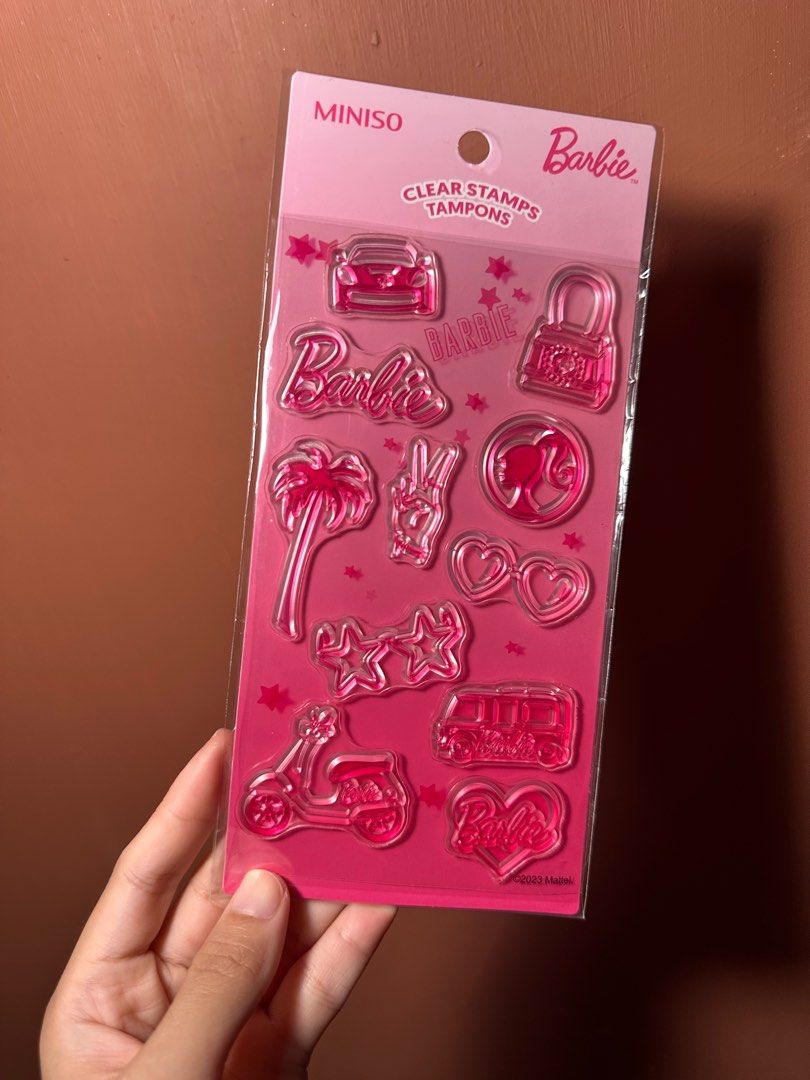 Miniso Barbie Collection Clear Stamp Sticker, Hobbies & Toys ...