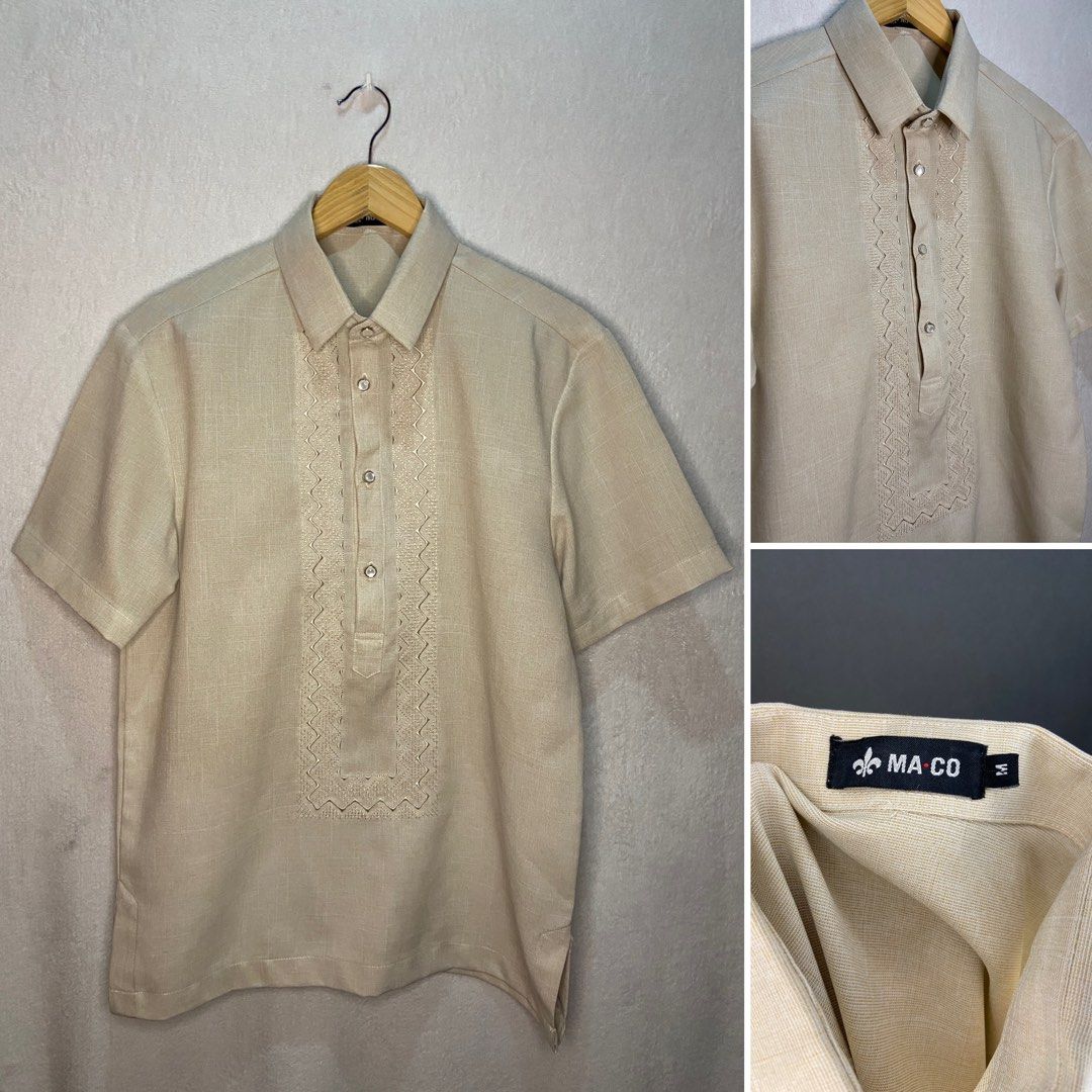Barong Tagalog Men’s, Men's Fashion, Tops & Sets, Formal Shirts on ...