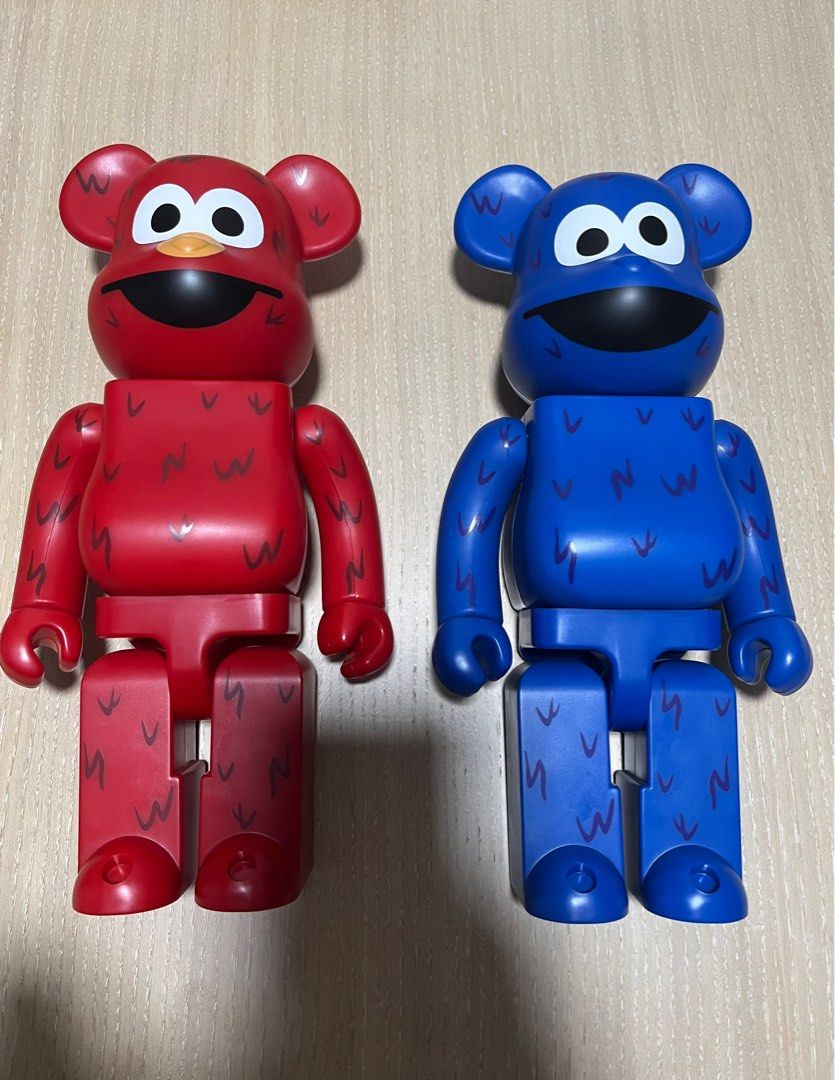 Bearbrick Elmo and Cookie Monster 400%, Hobbies & Toys, Toys & Games on Carousell