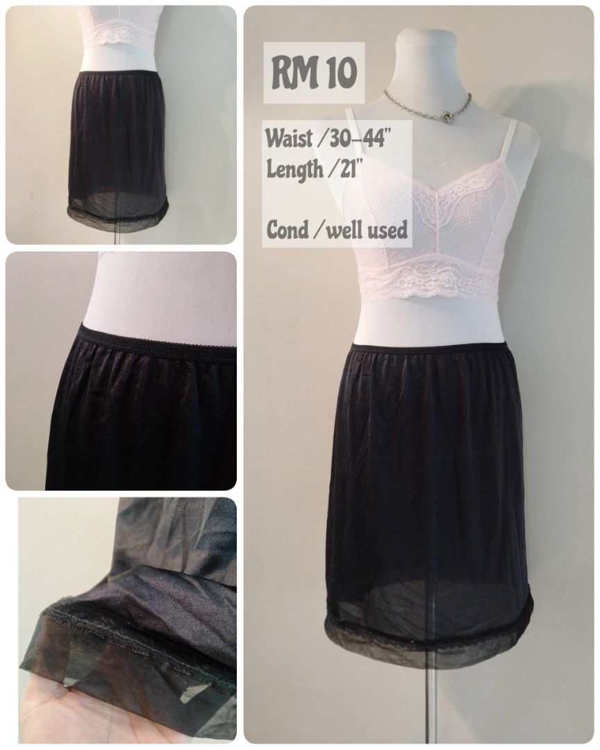 Blackiest inner skirt+ comfort wear, Women's Fashion, Bottoms, Skirts ...
