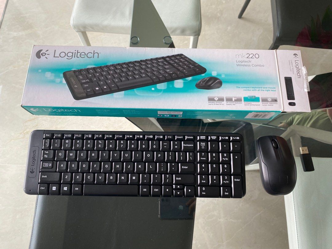 Bluetooth Keyboard & Mouse (Logitech MK 220), Computers & Tech, Parts ...