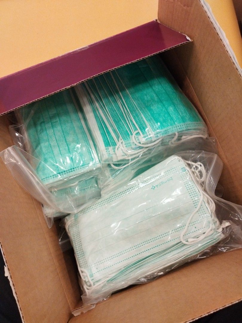 Box of facemask, Health & Nutrition, Face Masks & Face Shields on Carousell