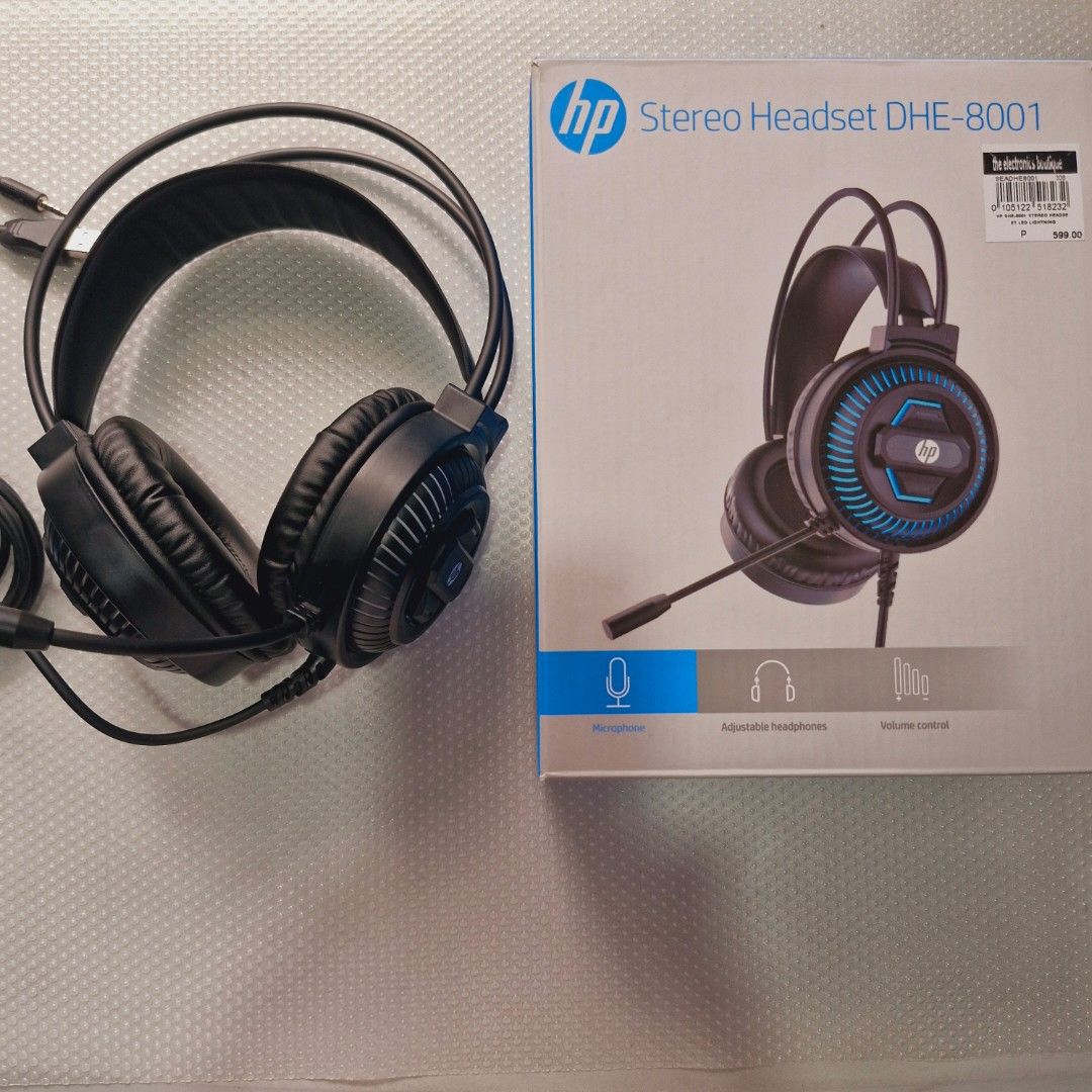 ️BRAND NEW ORIGINAL ️ HP STEREO HEADSET DHE 8001, Audio, Headphones ...