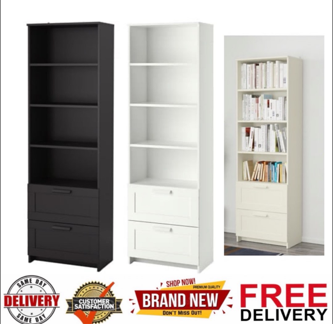 BRIMNES Bookcase white bookcase black bookcase BRIMNES Bookcase Black ...