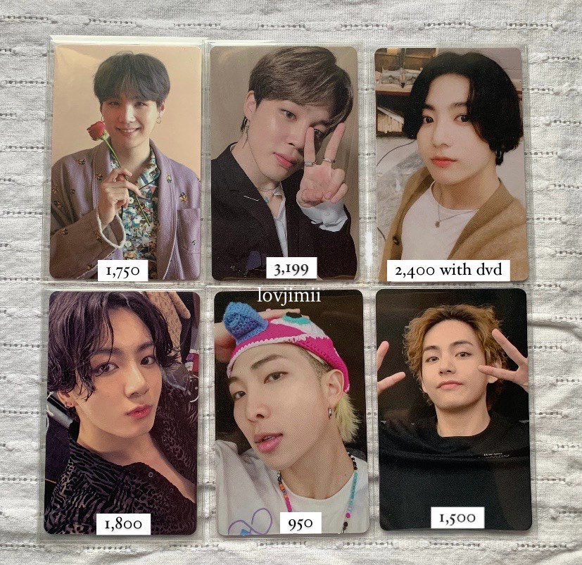 BTS DVD/Blu-ray pcs memories 2019/ly sy the final/mots on:e/sowoozoo/swz (namjoon yoongi jimin ...