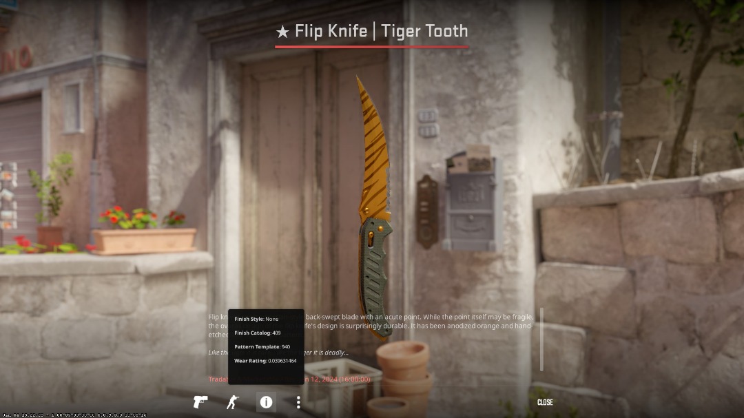 (BUFF Price) Flip Tiger Tooth FN, Video Gaming, Gaming Accessories, In ...