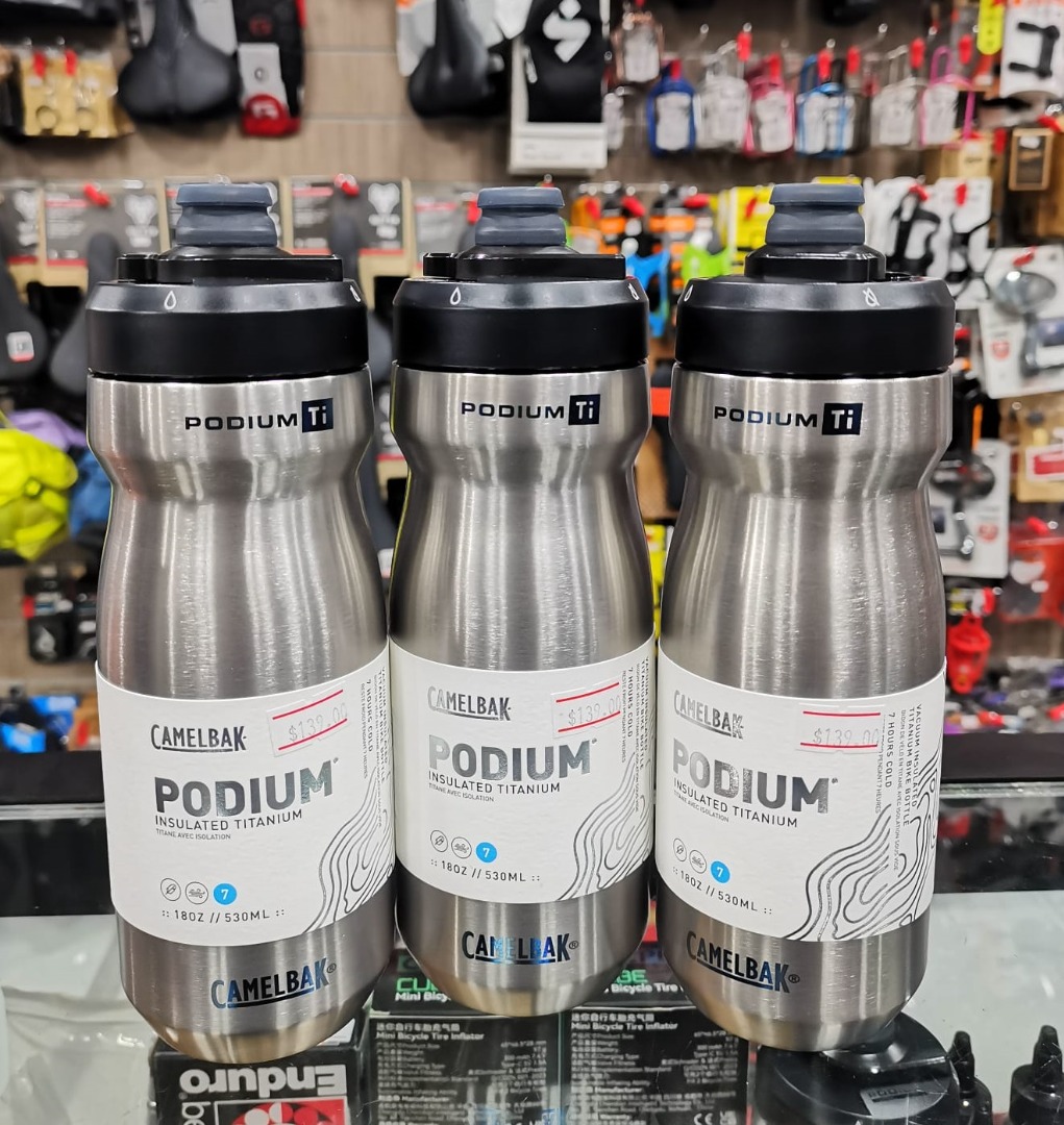 Camelbak Podium Titanium 18oz Insulated Bike Bottle [Grade 1 Titanium], Furniture & Home Living ...