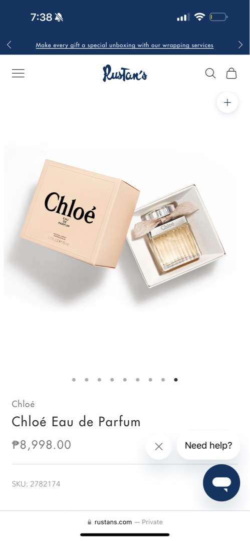 Chloe Eau De Parfum 75 ml, Beauty & Personal Care, Fragrance ...