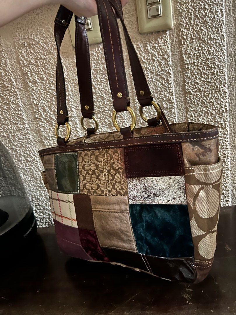 Coach patchwork tote, Luxury, Bags & Wallets on Carousell