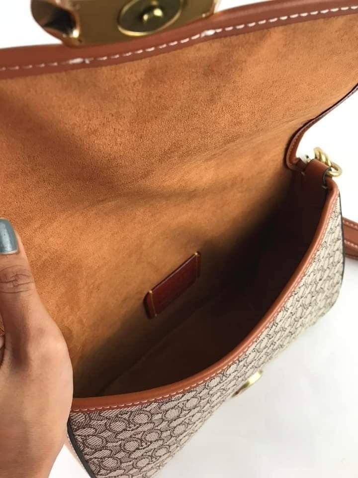 Coach Soft Tabby In Micro Signature Canvas, Women's Fashion, Bags ...