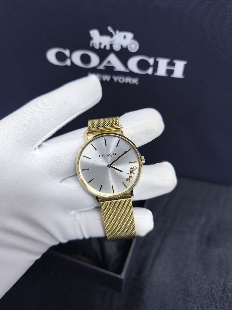 Coach woman stainless steel watch jam tangan, Women's Fashion, Watches ...