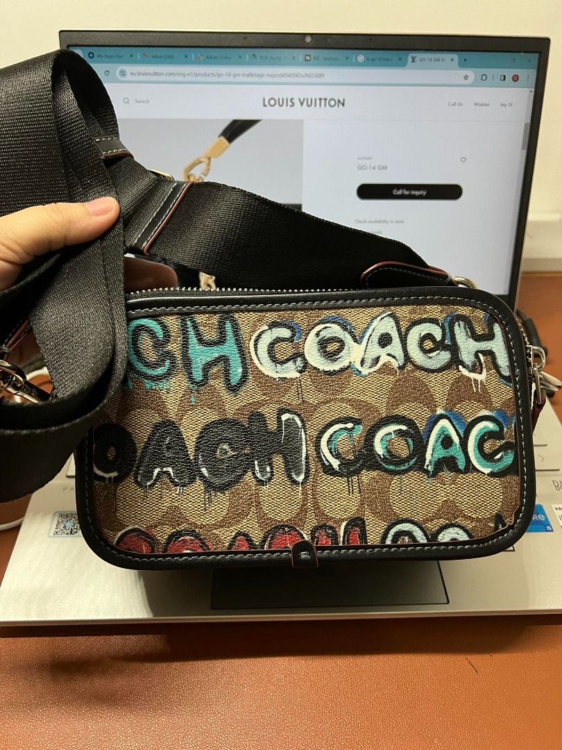 Coach X Mint + Serf Wyatt Crossbody In Signature Canvas, Luxury, Bags ...