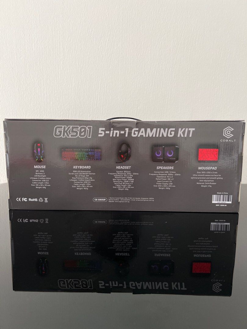 Cobalt 5-in-1 gaming kit, Computers & Tech, Parts & Accessories, Computer Keyboard on Carousell