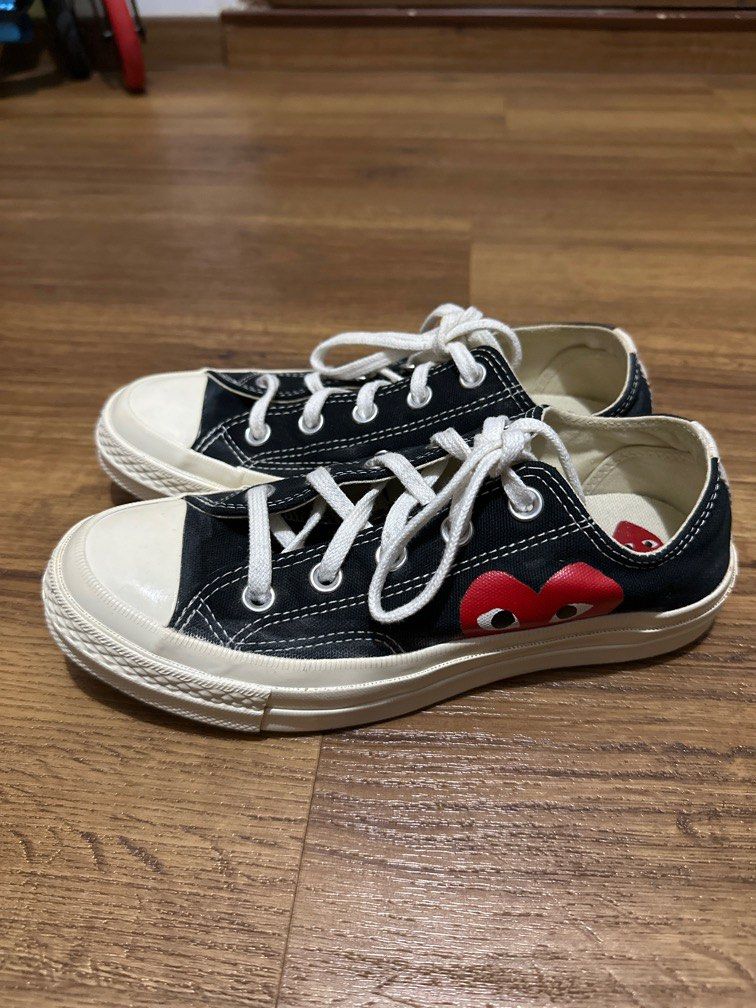 COMME DES GARCONS PLAY CONVERSE Big Heart Low Top, Women's Fashion ...