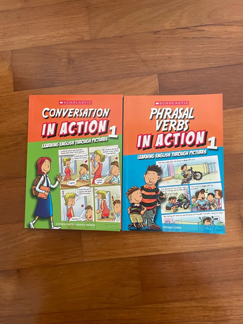 Conversation/ Phrasal verbs / Idioms in Action, Hobbies & Toys, Books ...