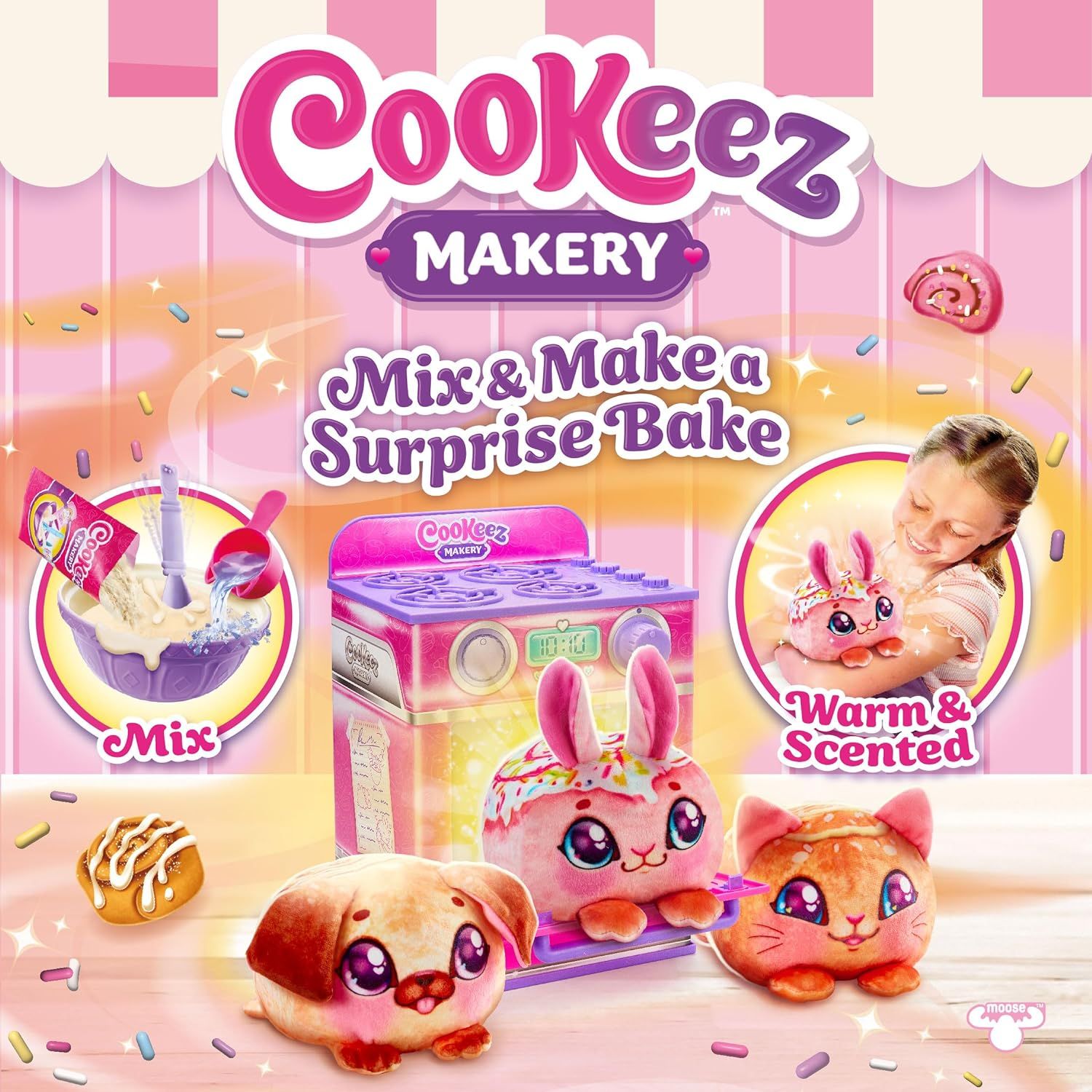 Cookeez Makery MO23502 Cinnamon Treatz Oven Playset, Hobbies & Toys ...
